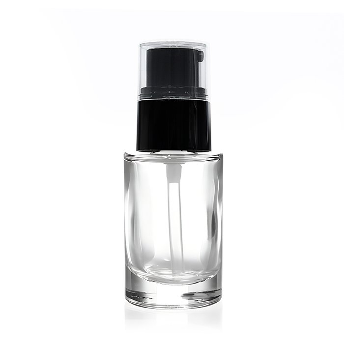 COMO 15 ml | Botella de vidrio 15 ml con Bomba de crema, negro - Unicom