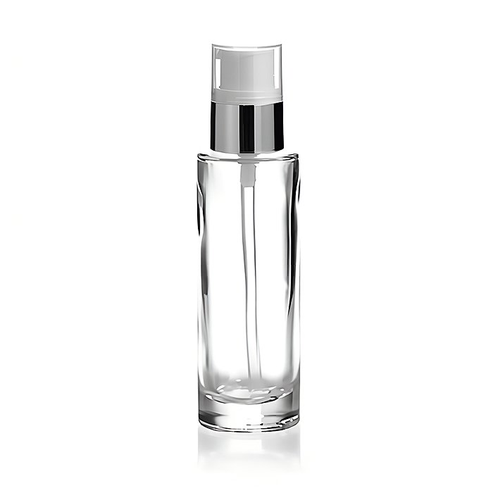 COMO 30 ml | Glass bottle 30 ml with Cream pump, silver - Unicom